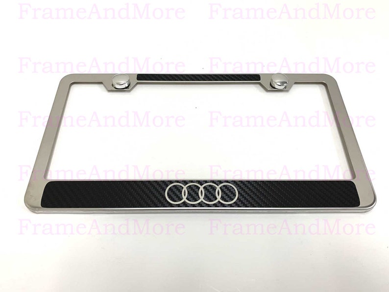 1 Pc Audi 4 Ring Logo Carbon Fiber Box Style Stainless Steel - Etsy