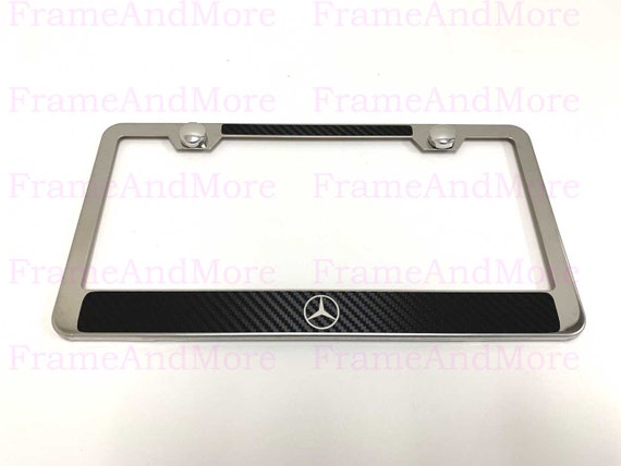 1 Pc MERCEDES BENZ LOGO Carbon Fiber Box Style Stainless Steel | Etsy