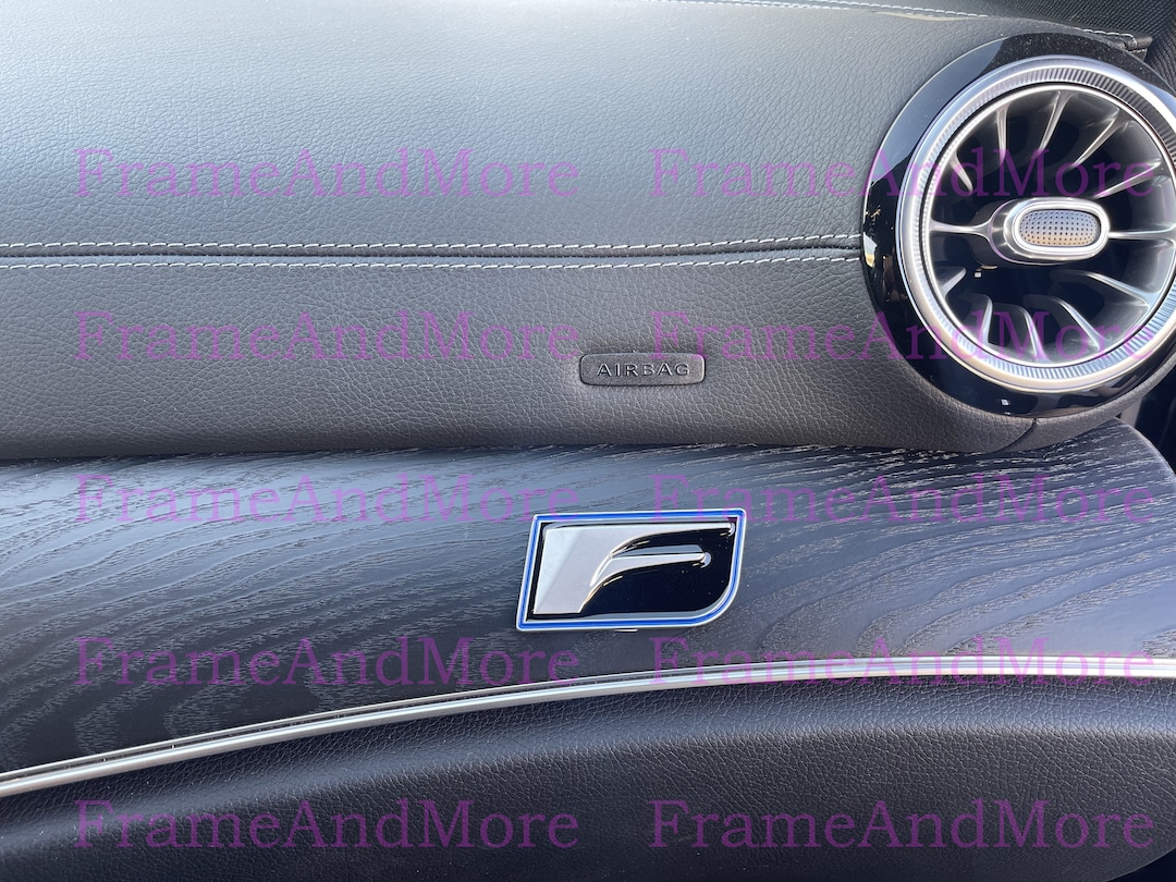 1 X 3D Raised F Sport Logo (black) Metal Made Dashboard, Center Console ...