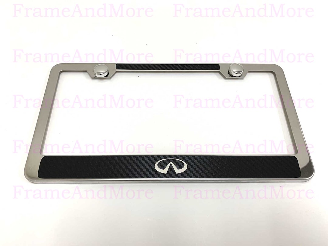 1 Pc INFINITI LOGO Carbon Fiber Box Style Stainless Steel Chrome Metal ...