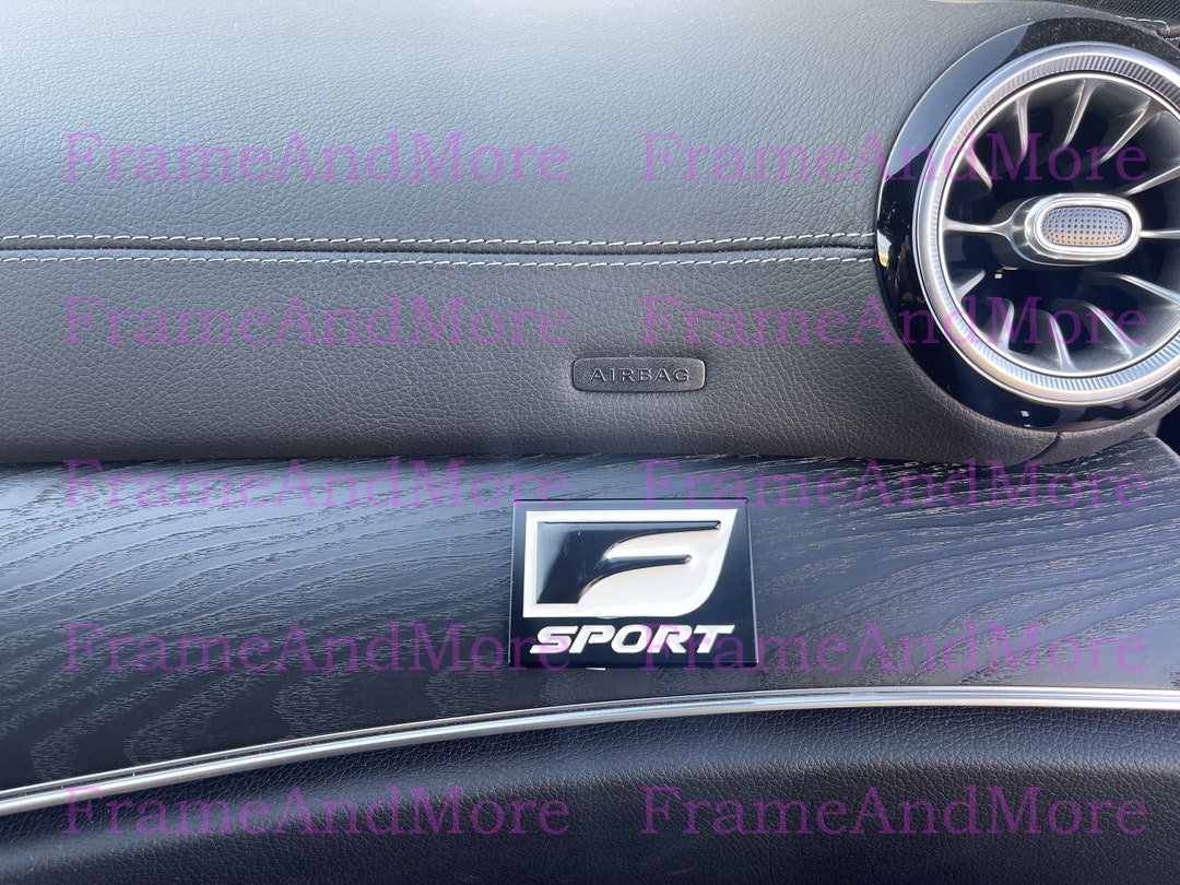 1 X 3D Raised F Sport Metal Made Dashboard, Center Console Emblem Badge ...