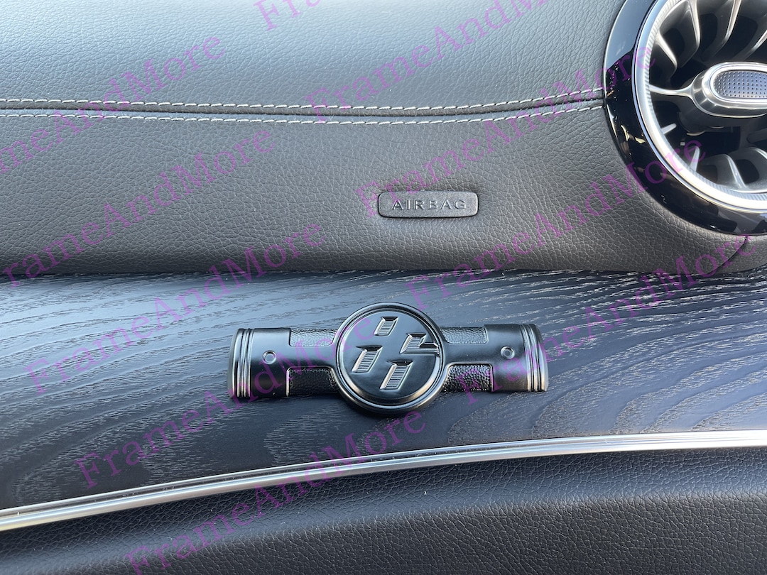 1 X Raised 86 (black) Dashboard, Center Console Emblem Badge Interior ...