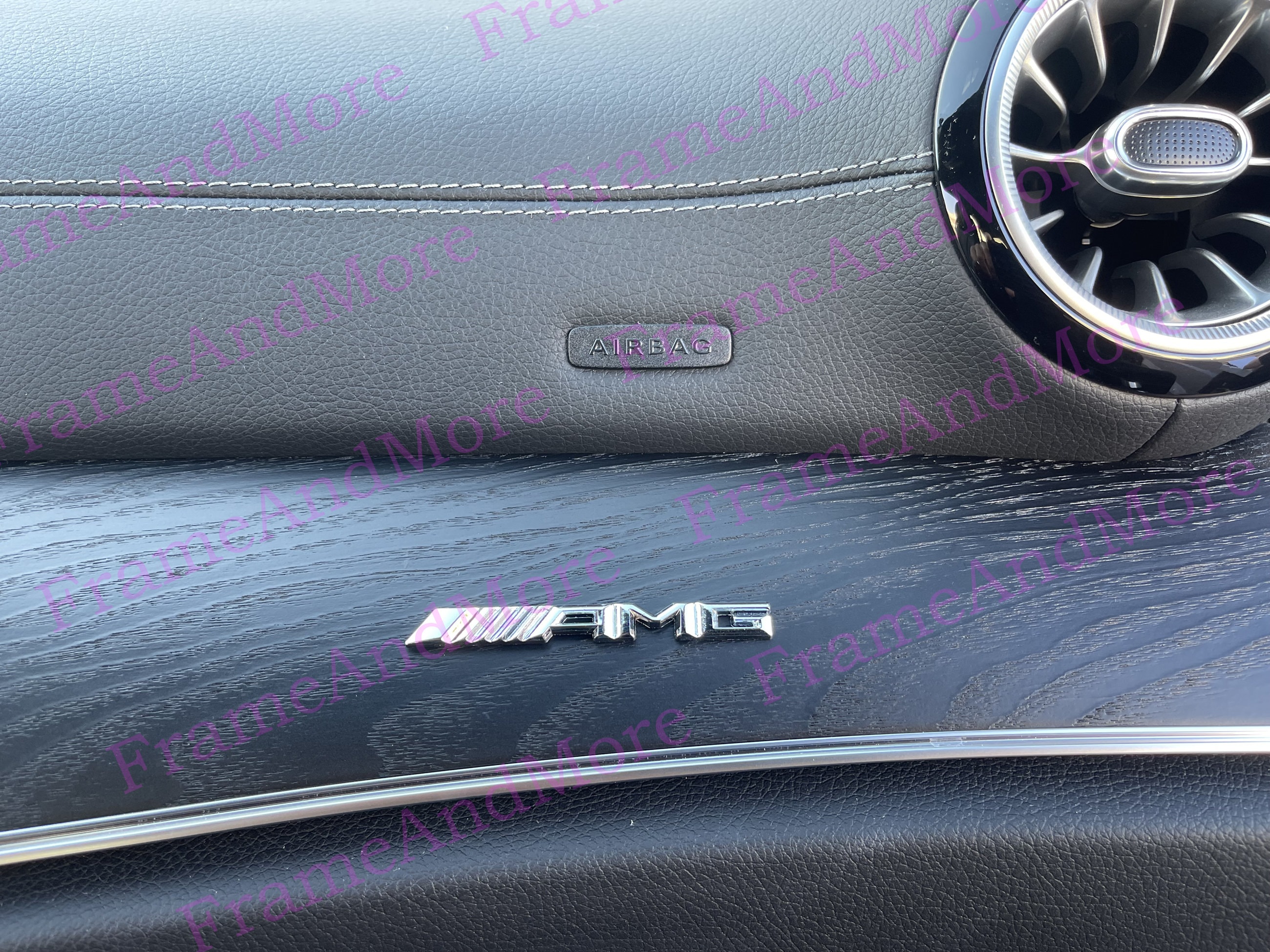 1 X 3D Raised ////AMG Chrome Silver Metal Made Dashboard - Etsy