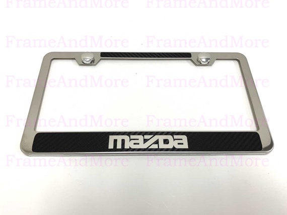 1 Pc MAZDA Carbon Fiber Box Style Stainless Steel Chrome Metal - Etsy