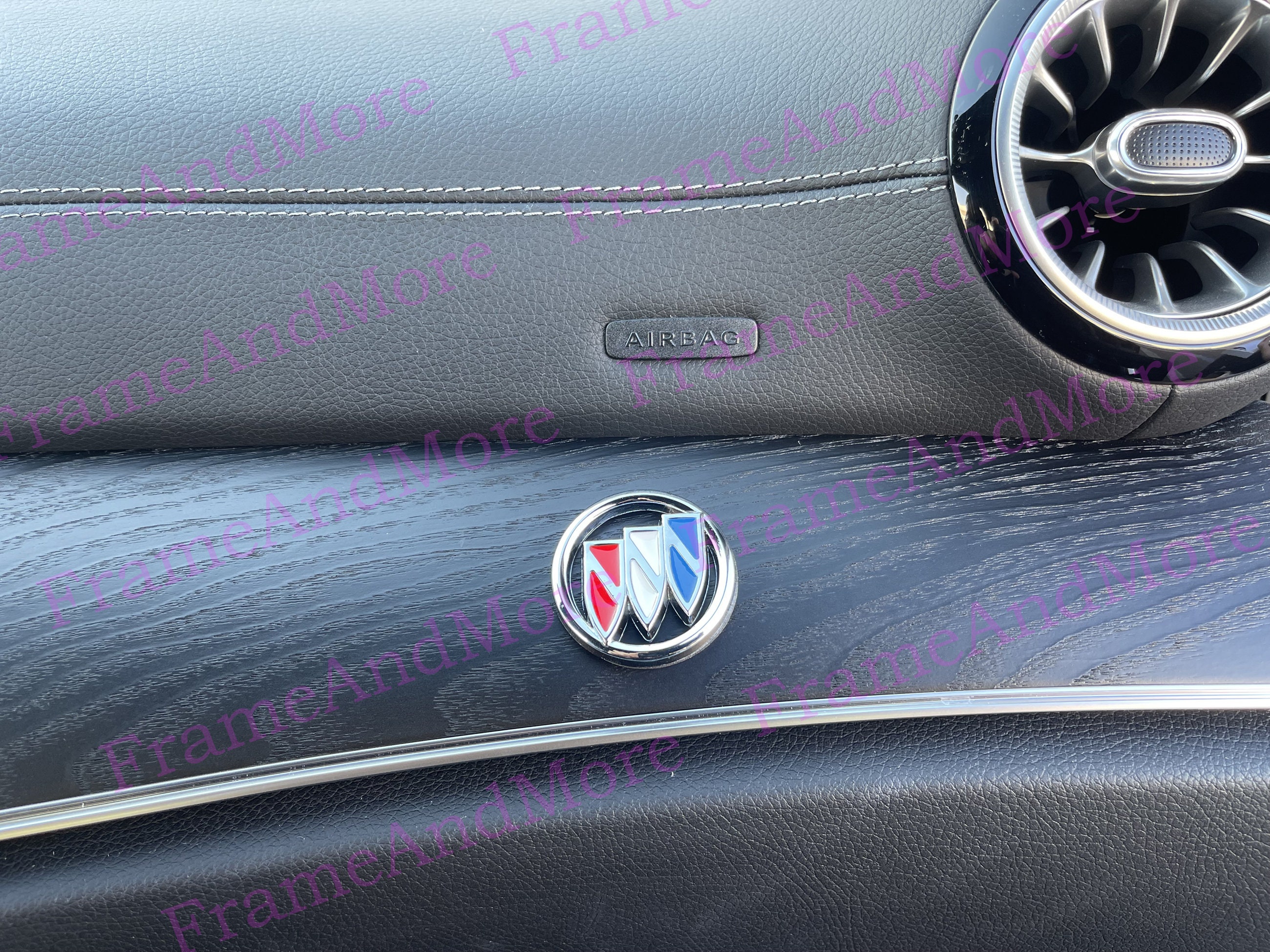 1 X 3D Raised Buick Tri-shield Logo Metal Made Dashboard, Center ...