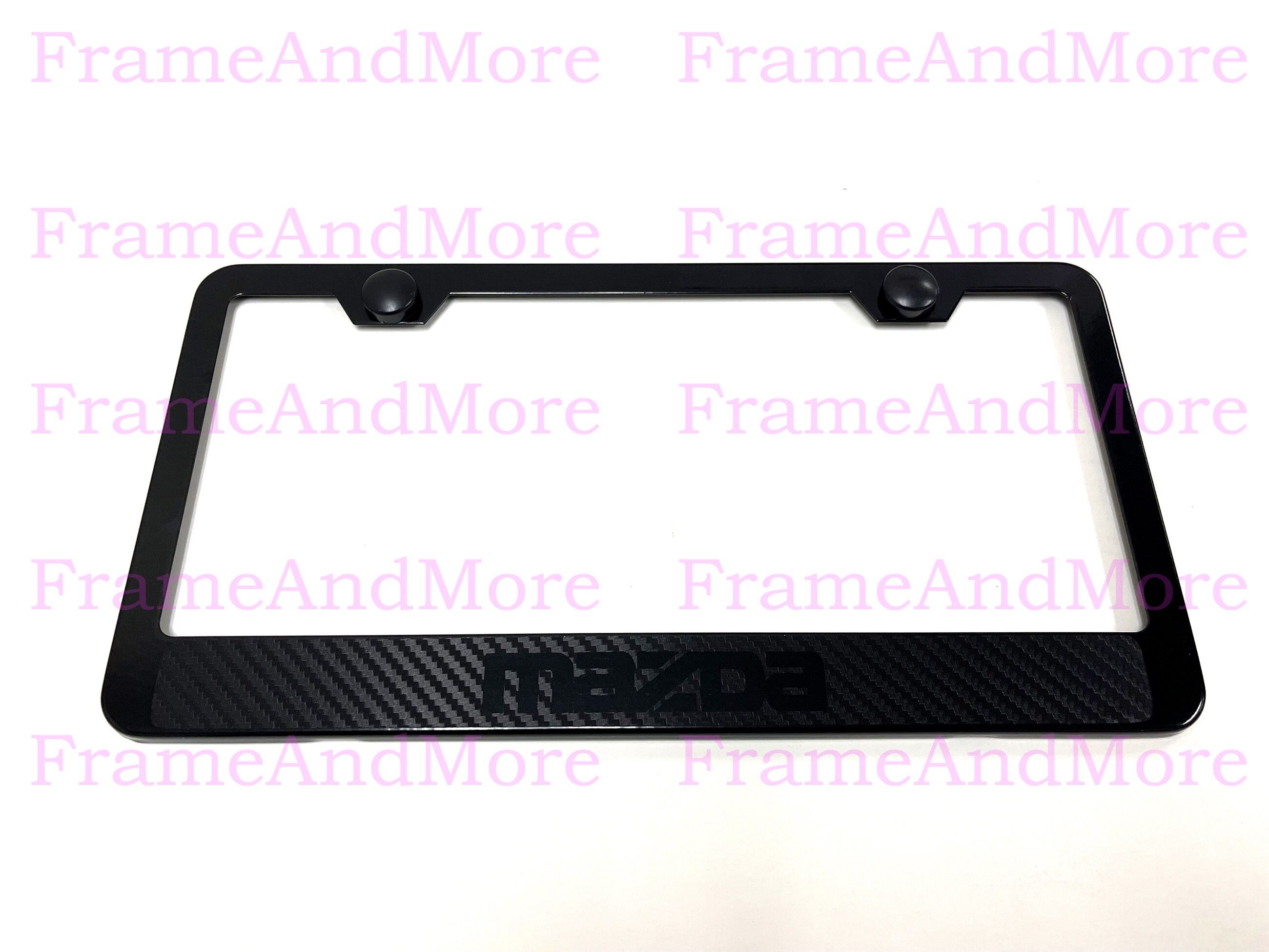 1 X Mazda Carbon Fiber Box Style Stainless Black Metal License - Etsy