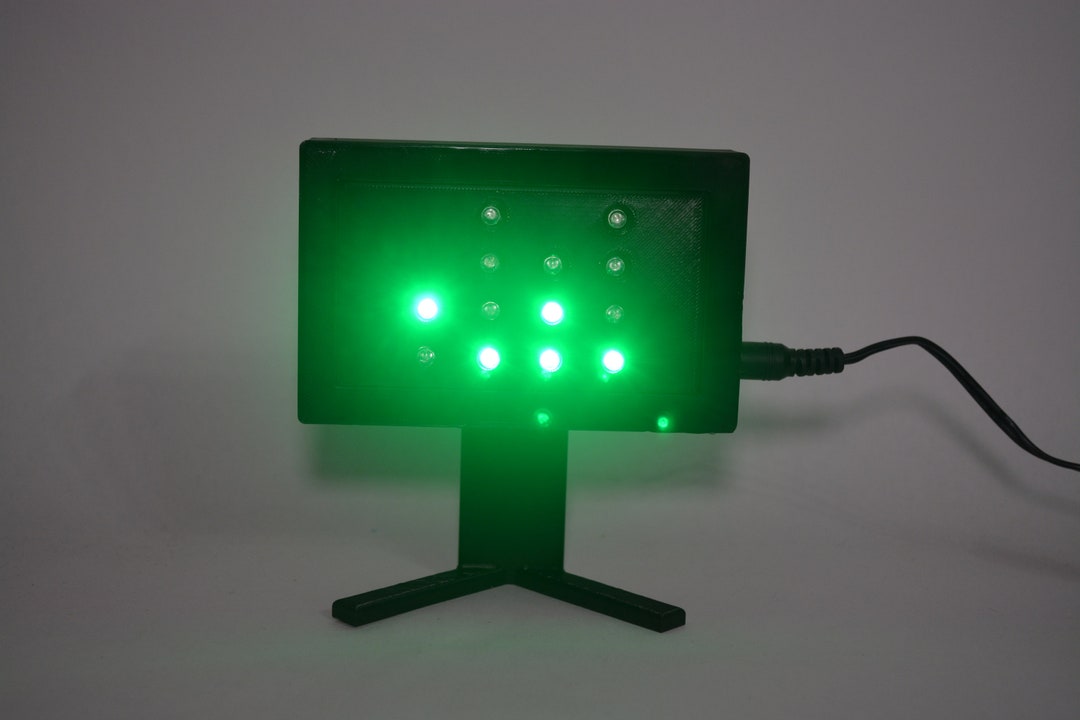 LED Binary Clock With Wall Mount - Etsy
