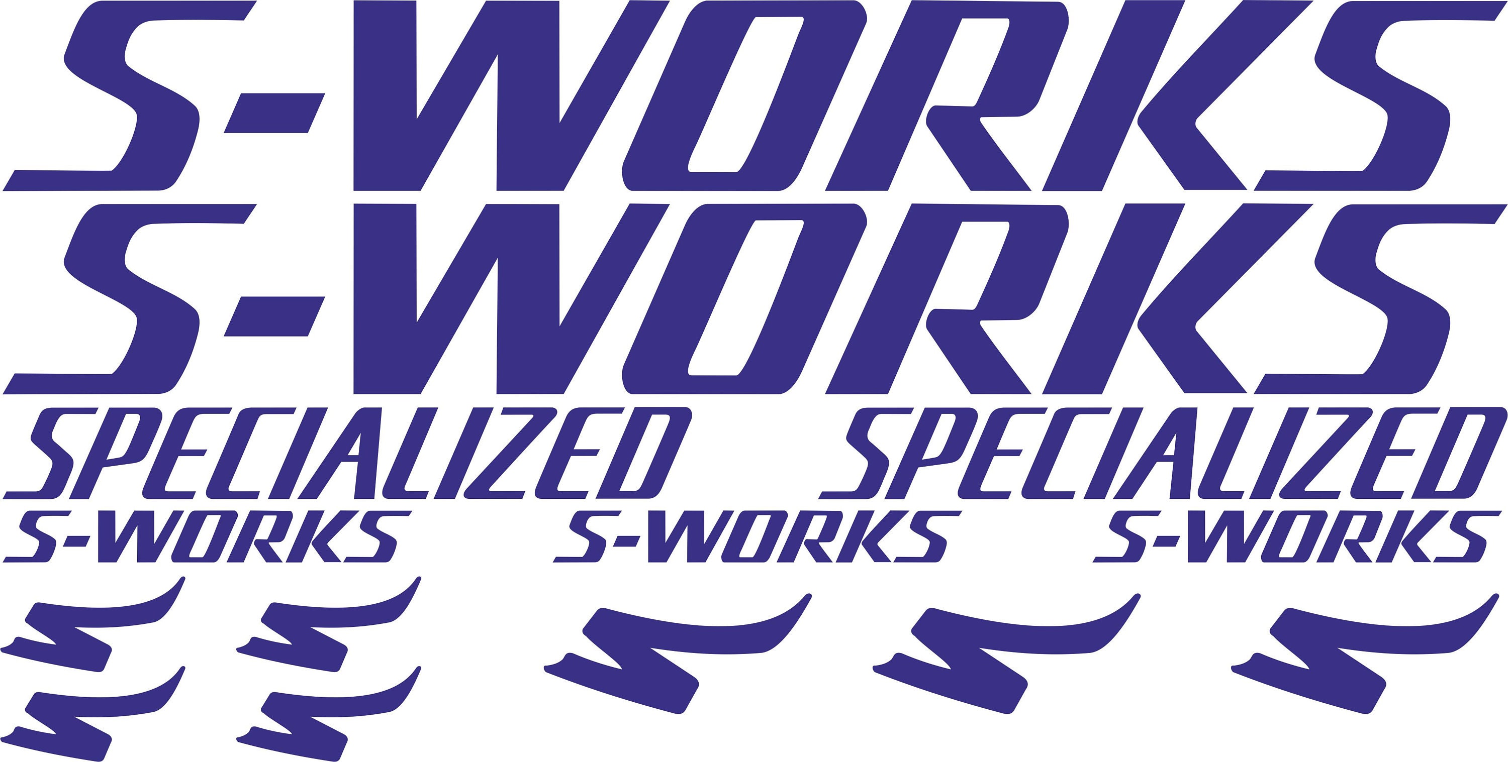 S-works Specialized Stickers Vinyl Decals Graphics Frame Bicycle Road ...