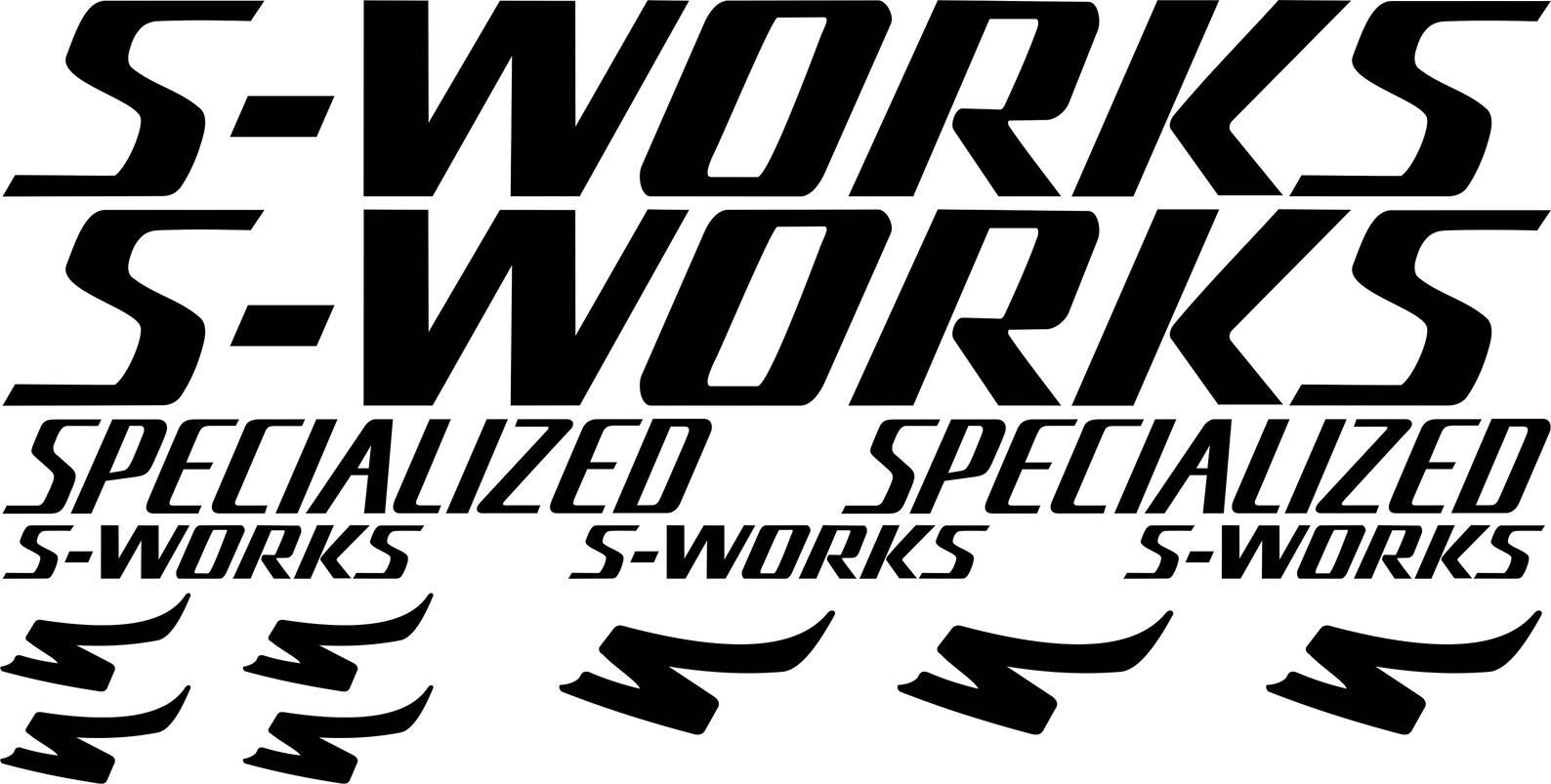 S-works Specialized Stickers Vinyl Decals Graphics Frame Bicycle Road ...