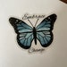 Embrace Change Sticker | Butterfly Sticker | Clear Sticker ...