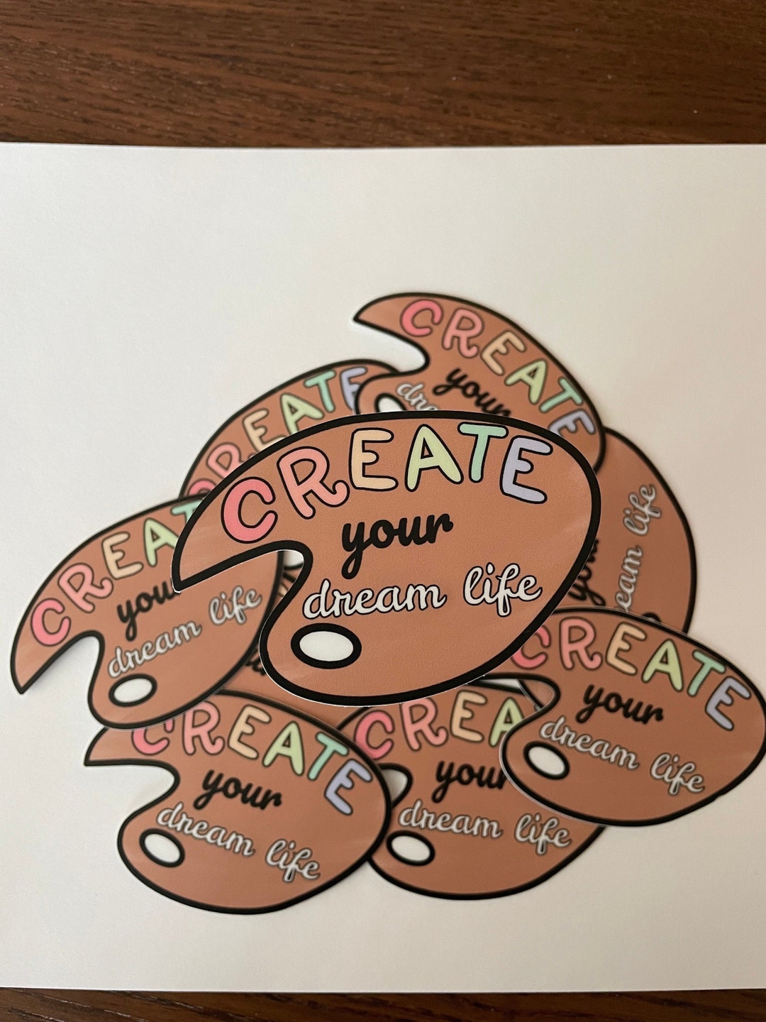 Create Your Dream Life Sticker Paint Palette Sticker Artist Sticker ...