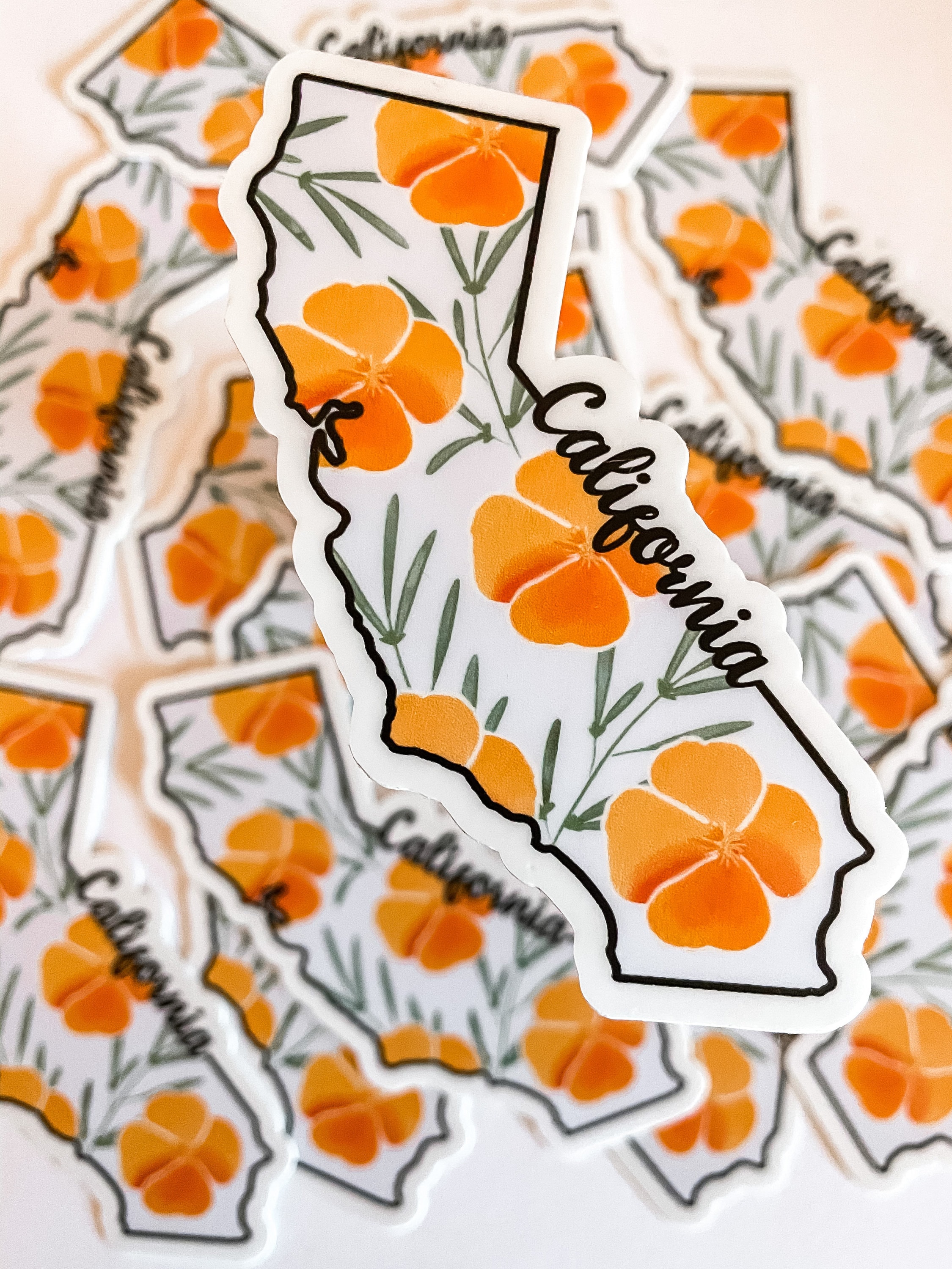 California Poppy Sticker Poppy Sticker California Sticker State Flower ...