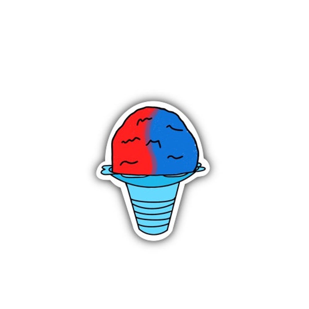 Hawaiian Lilo and Stitch Inspired Shave Ice Sticker | Tropical Ice ...