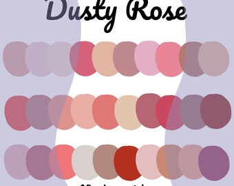 Dusty Rose Color Palette - Etsy