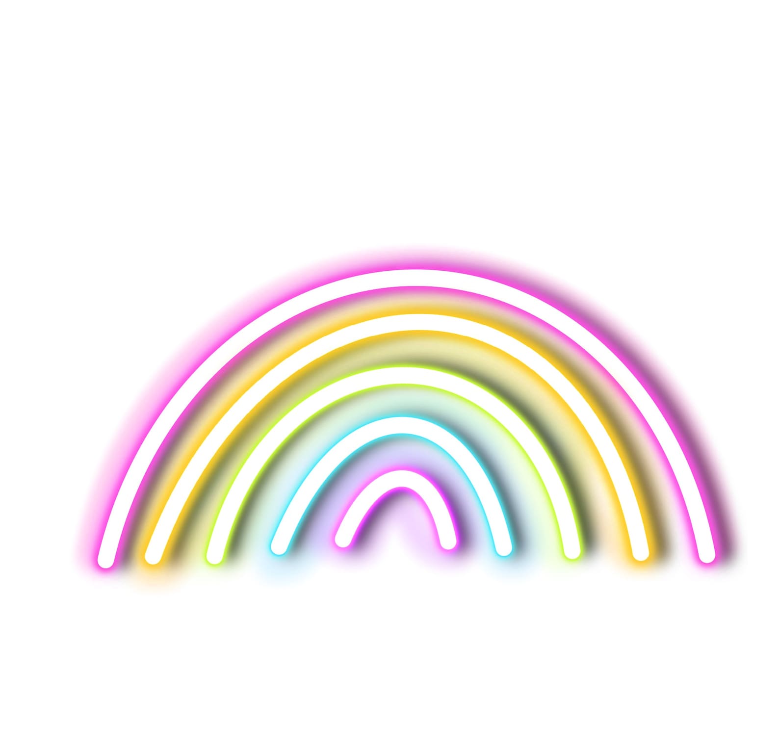 Neon Rainbow Sticker Rainbow Sticker Rainbow Car Sticker Rainbow Wall ...
