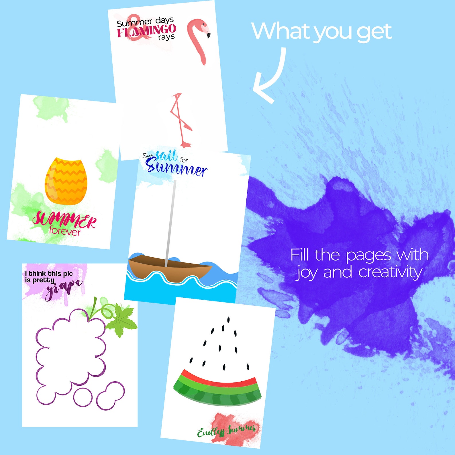 Summer Handprint Craft, Art for Kids, Homeschool Craft, Handprint ...