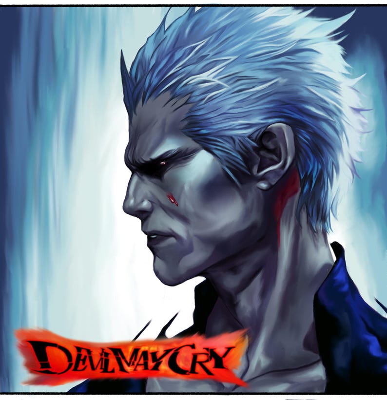 Vergil Devil May Cry Fan Art - Etsy