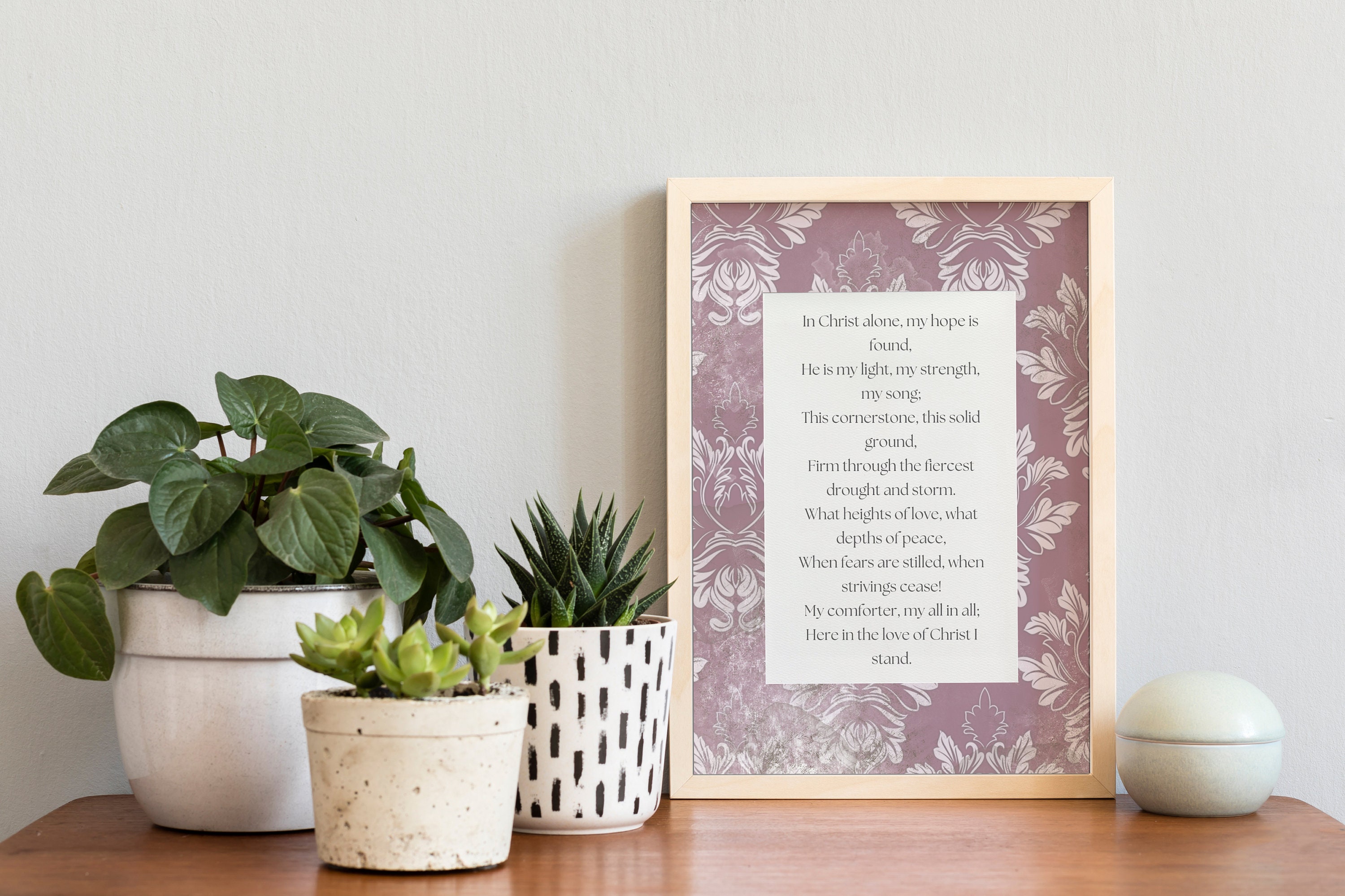 In Christ Alone My Hope is Found, in Christ Alone Hymn, Hymn Wall Art ...