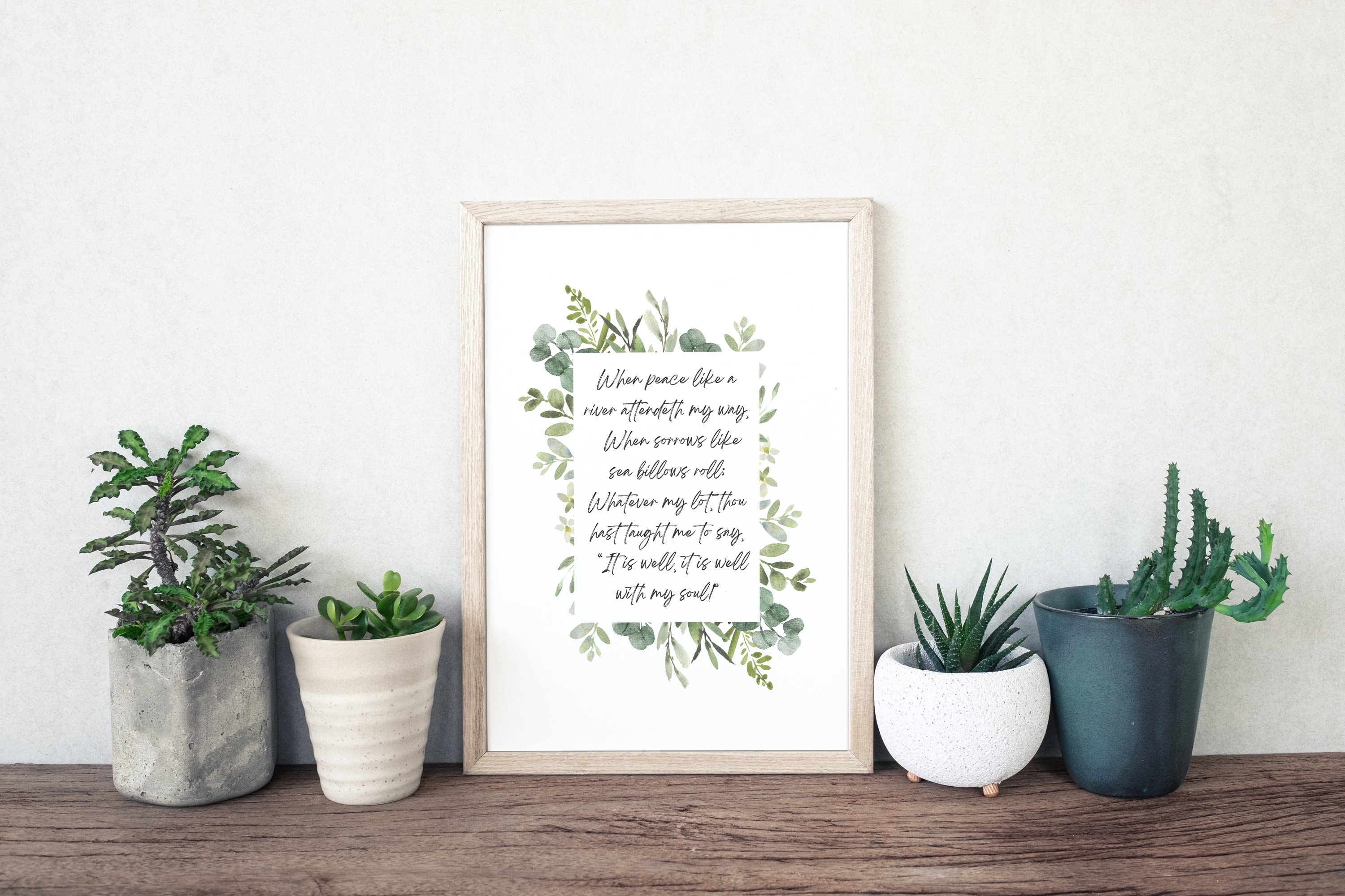 It is Well With My Soul, Hymn Word Art, Biblical Hymns, It is Well ...