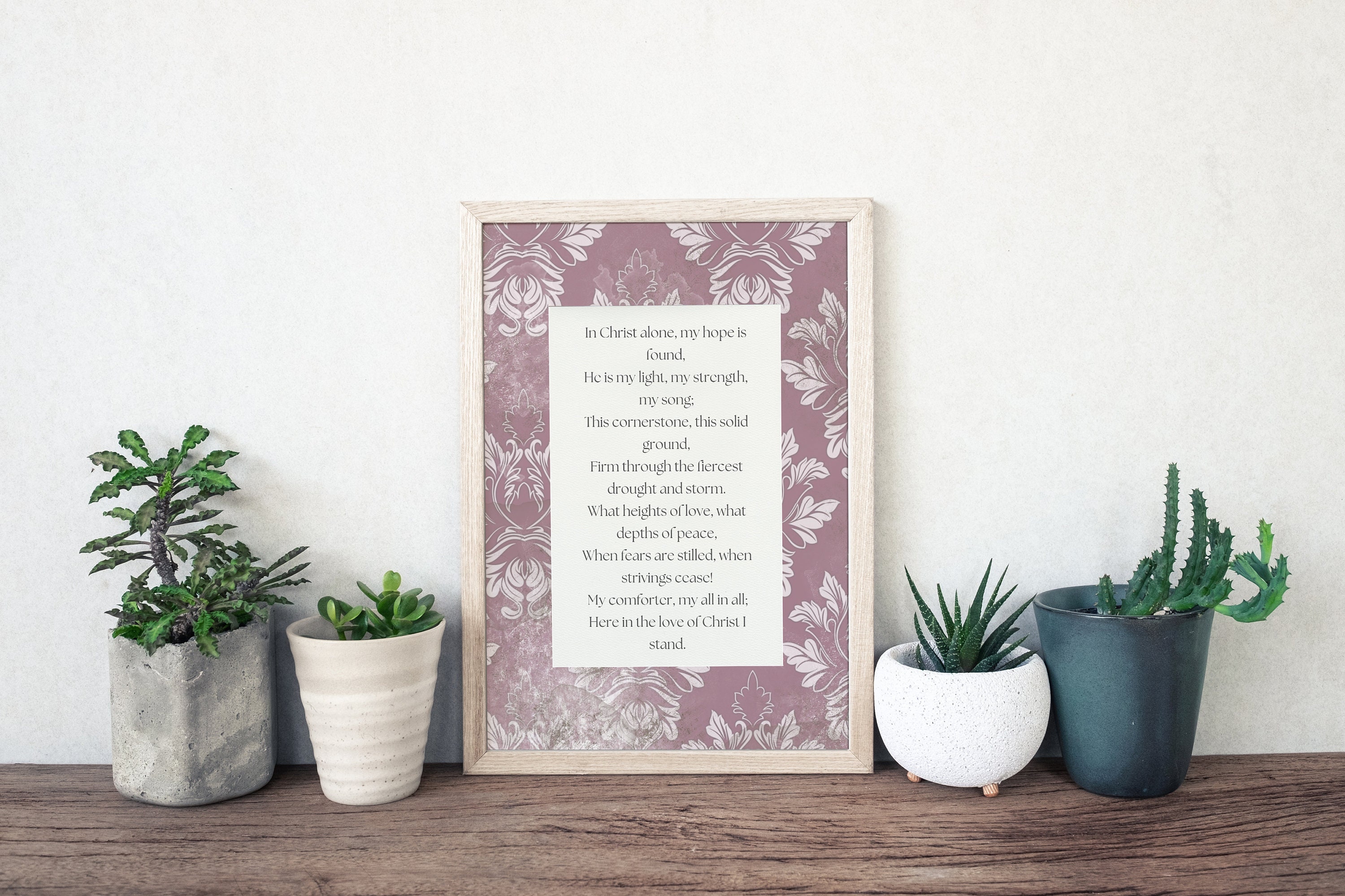In Christ Alone My Hope is Found, in Christ Alone Hymn, Hymn Wall Art ...