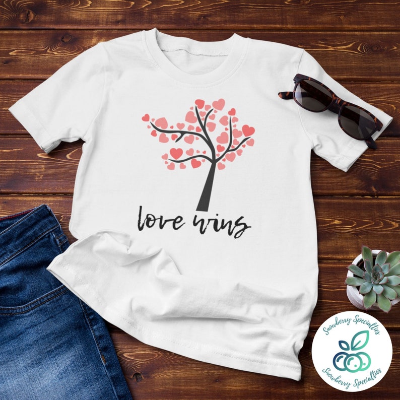 Love Wins Tree of Hearts T-shirt, Tree of Life, Kindness Matters, Be ...