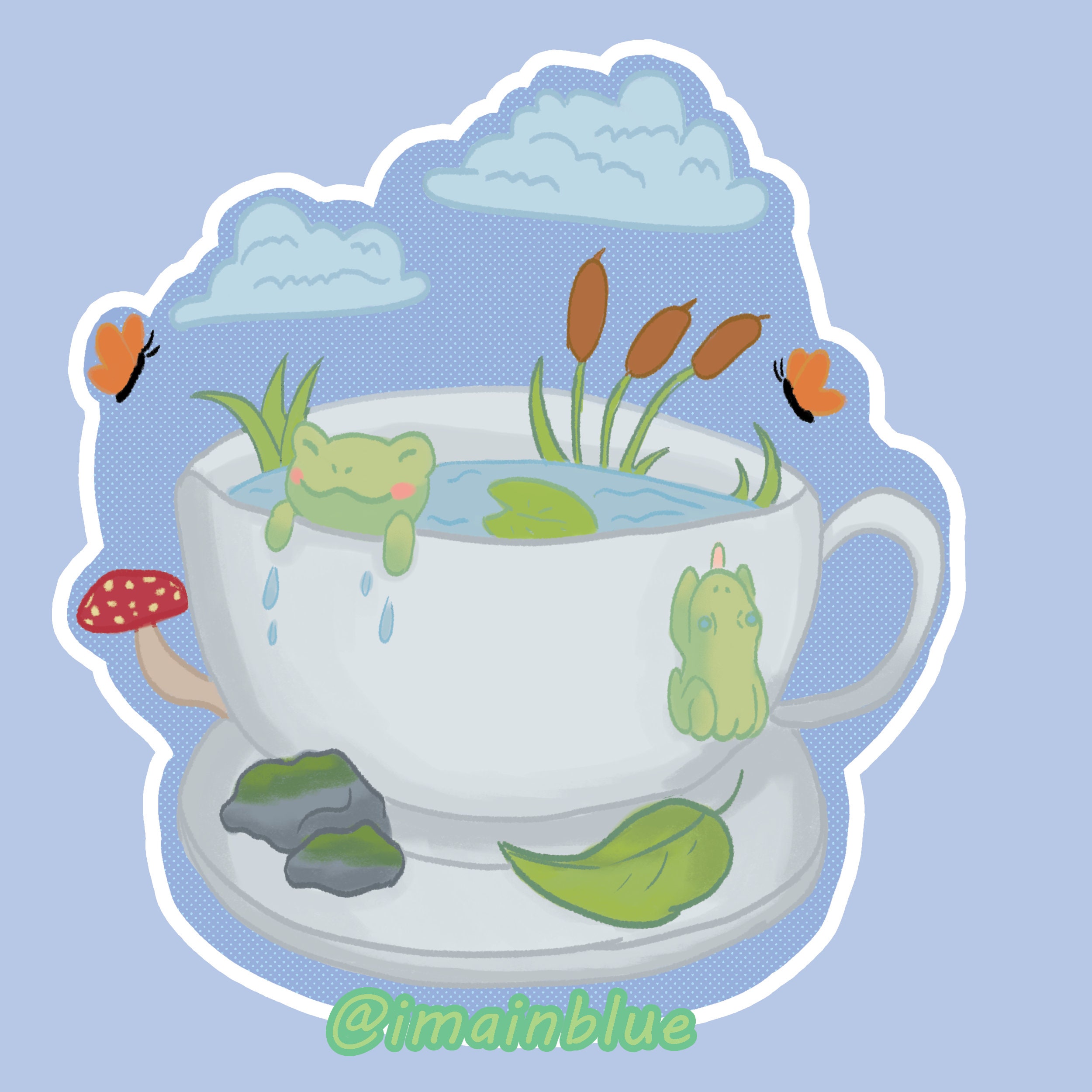 Frogs in a Teacup - Etsy