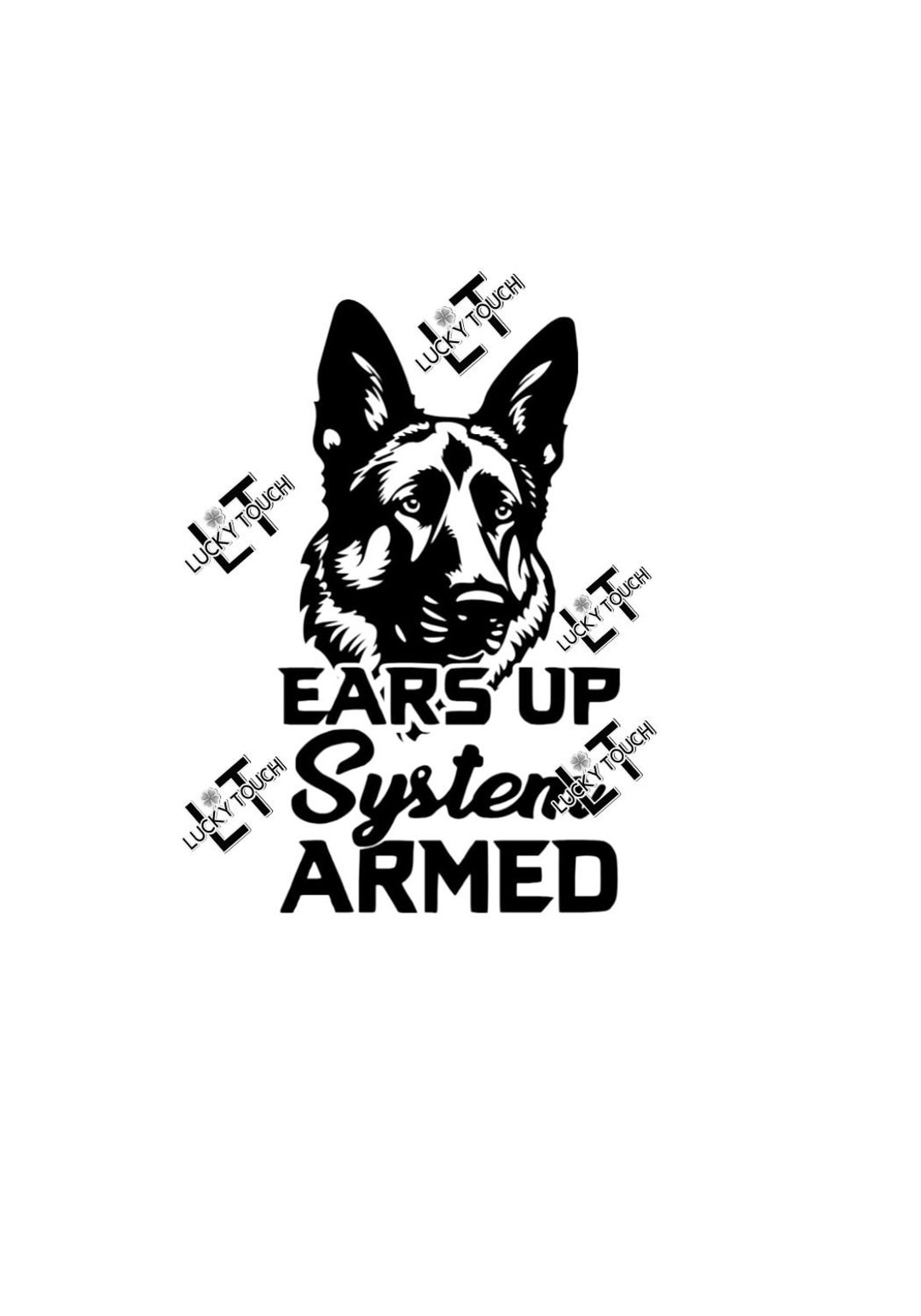 Ears up System Armed - German Shepard SVG File - Etsy