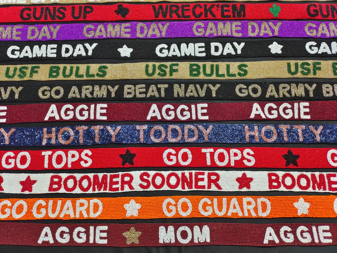 Beaded Purse Strap, Game Day Strap, Cross Body Purse Strap, Hotty Toddy ...