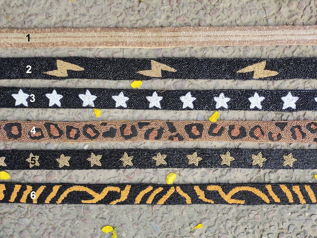 Handmade Beaded Purse Strap, Beaded Bag Strap, Customised Beaded Strap ...