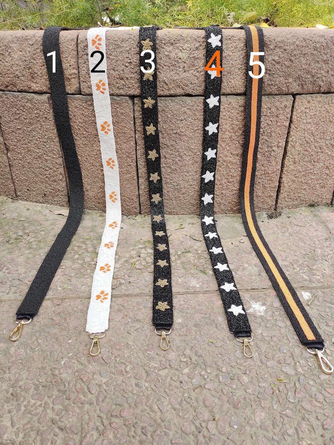 Handmade Beaded Purse Strap, Beaded Bag Strap, Customised Beaded Strap ...