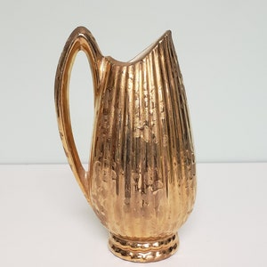Savoy Weeping Gold Pitcher - Etsy