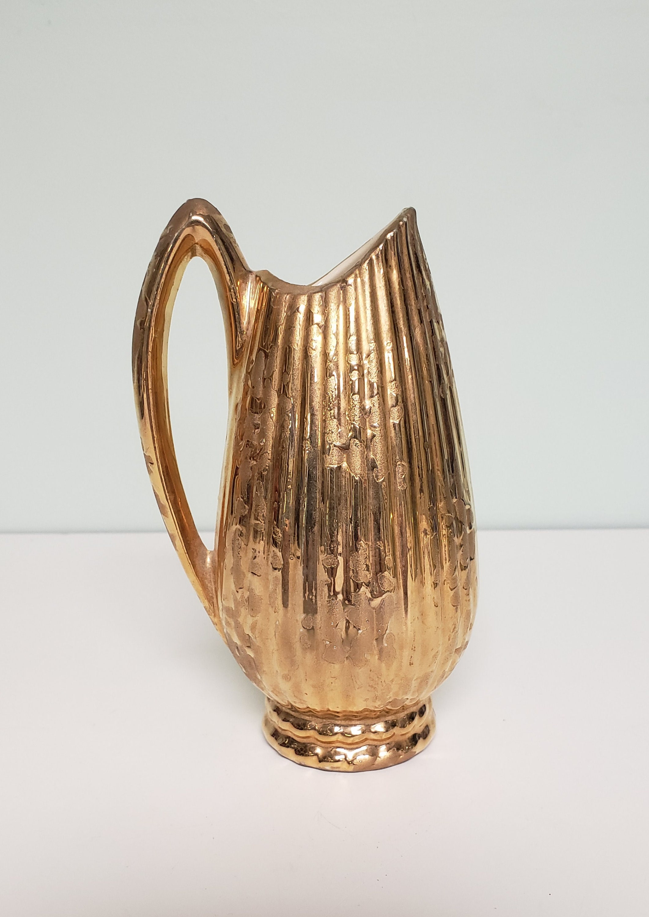Savoy Weeping Gold Pitcher - Etsy