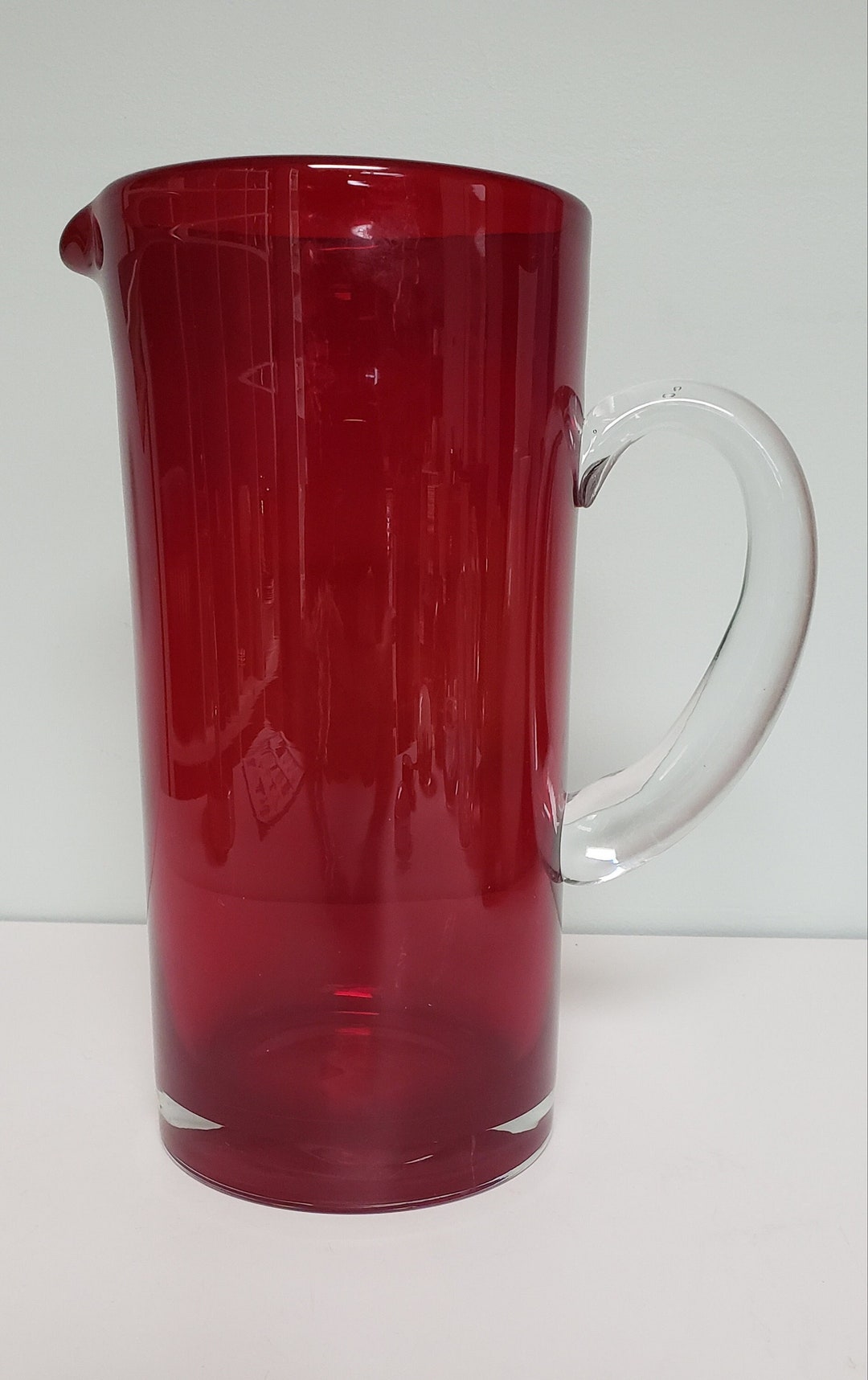 Bischoff Ruby Red Cocktail Pitcher #240M - Etsy