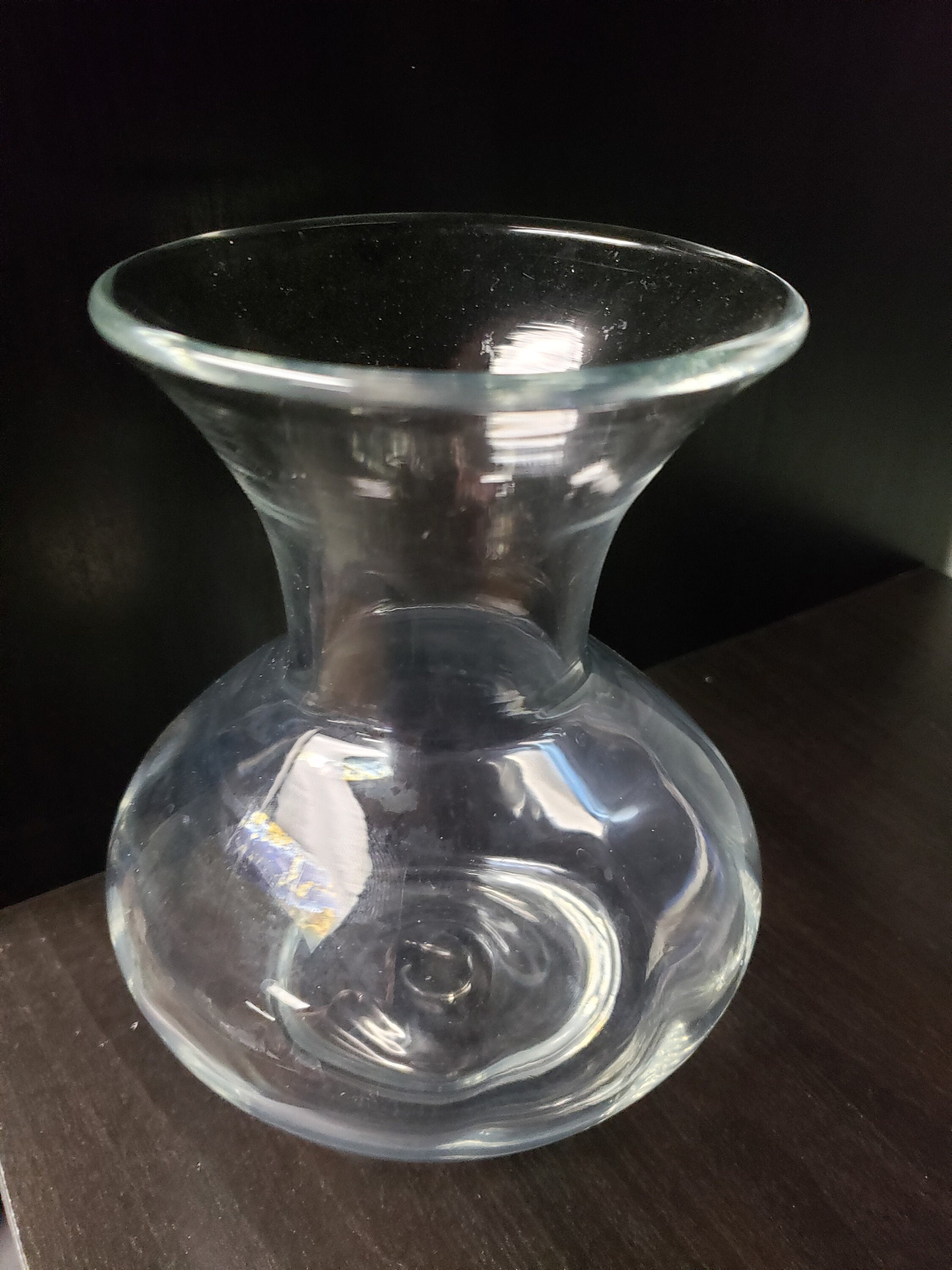 Blenko Optic Crystal Vase - Etsy
