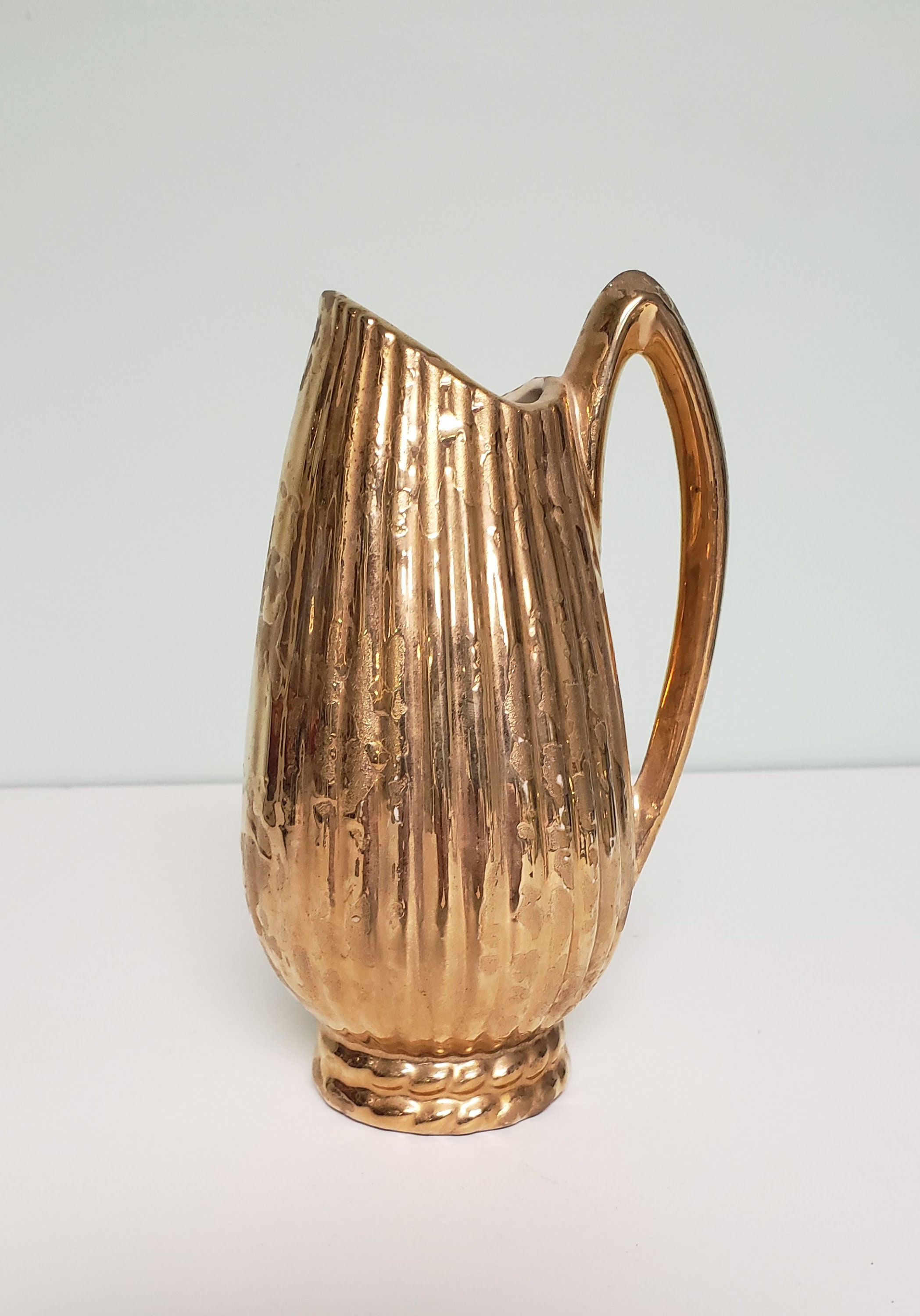 Savoy Weeping Gold Pitcher - Etsy