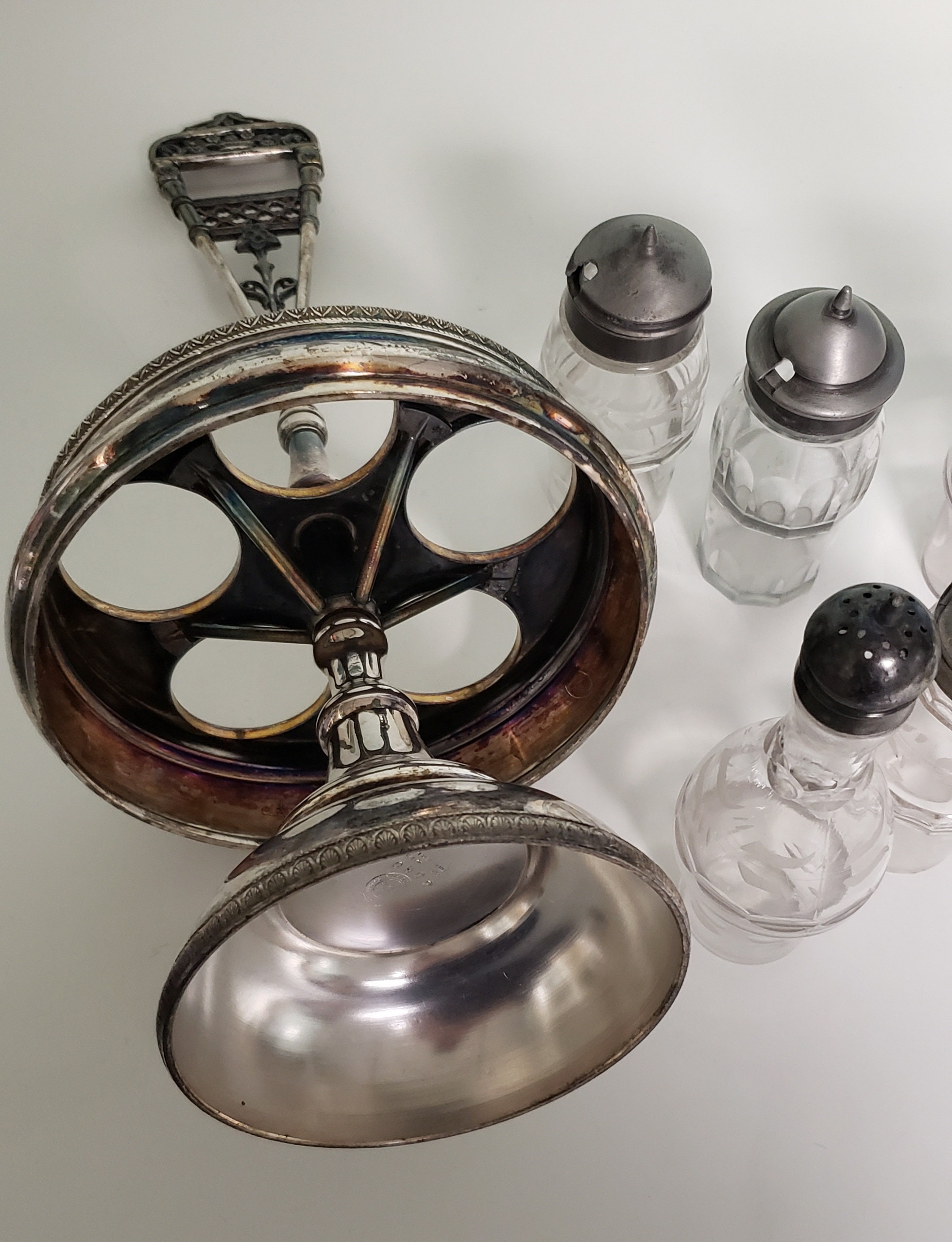 Victorian Spinning Cruet Caddy Rogers & Bro - Etsy