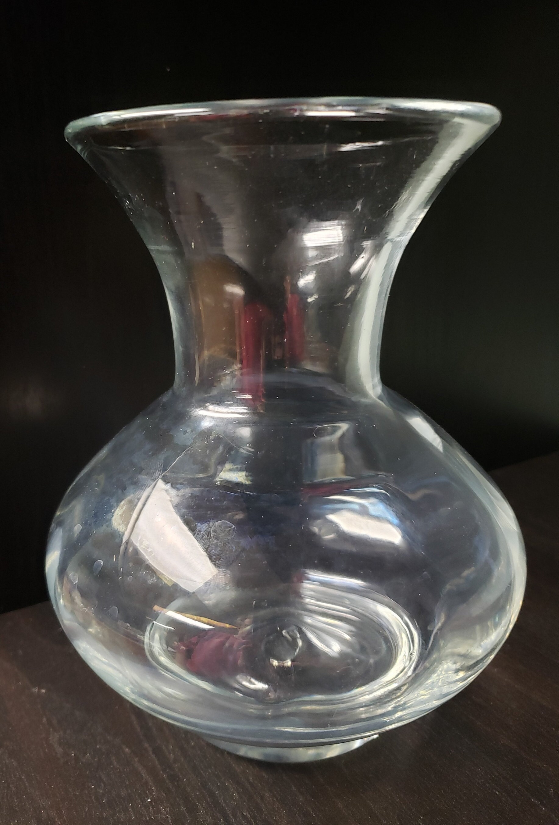 Blenko Optic Crystal Vase - Etsy