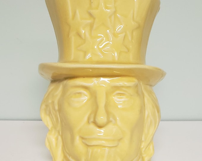 Mccoy Yellow Uncle Sam Vase Planter - Etsy