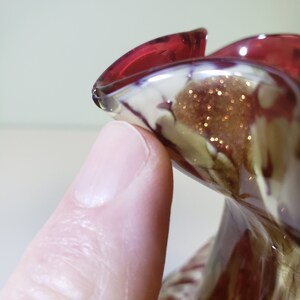 Legras Style Spatter Glass Vase - Etsy