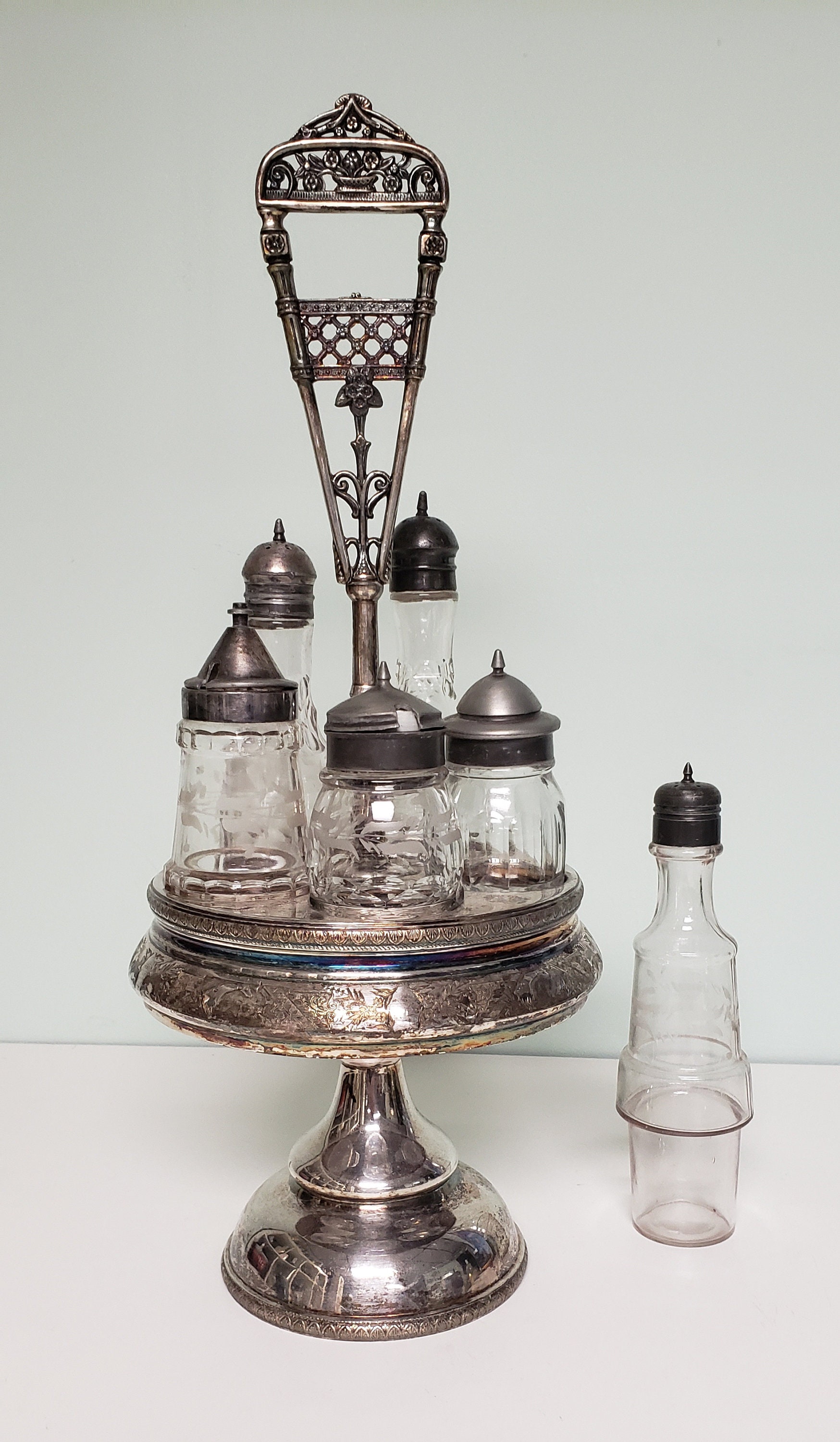 Victorian Spinning Cruet Caddy Rogers & Bro - Etsy
