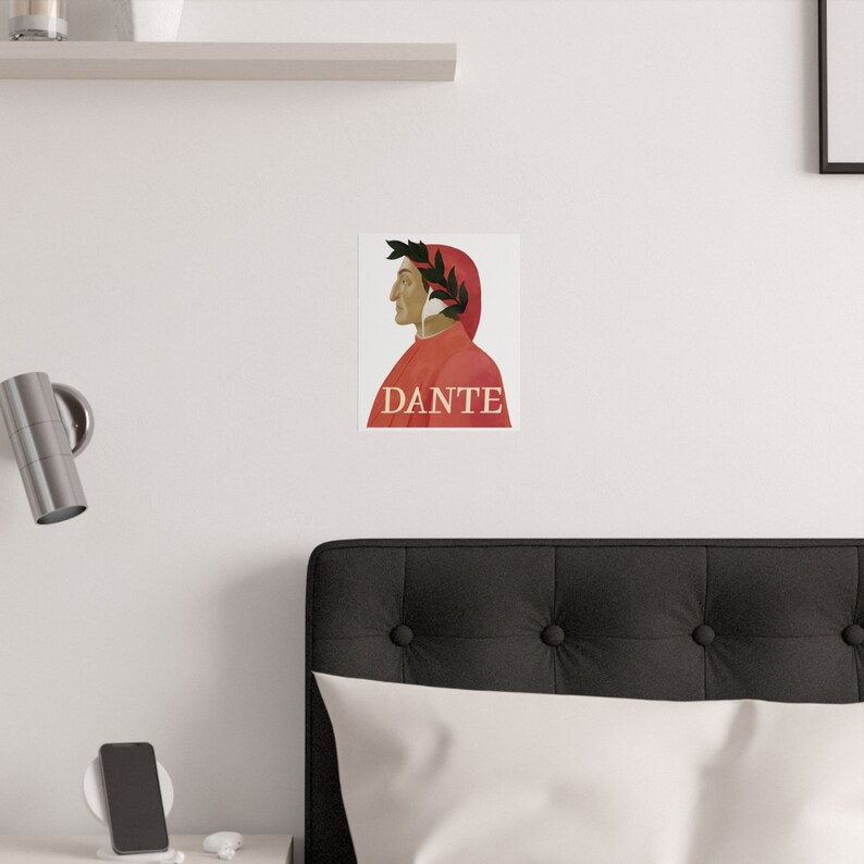 Dante Alighieri Poster, Dante's Inferno, the Divine Comedy, Satin ...