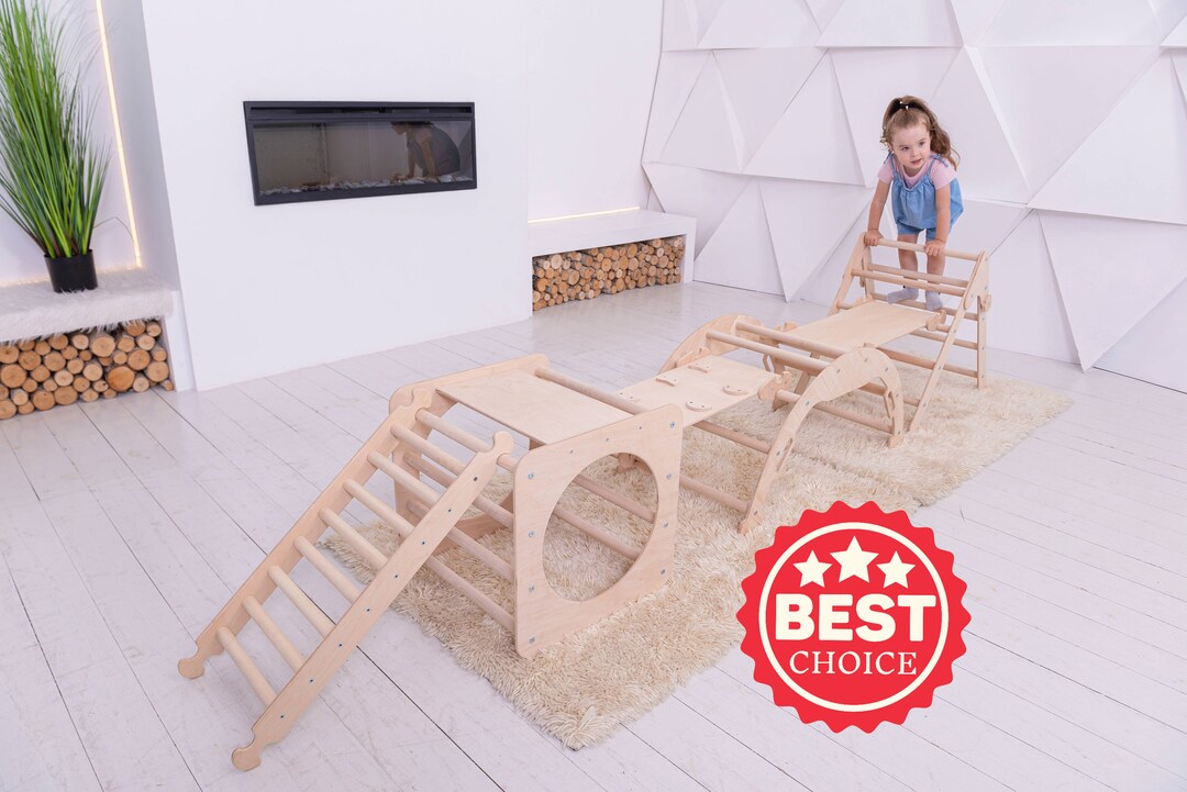 Set of Three Items Montessori, Climbing Triangle Set, Climbing Arch ...