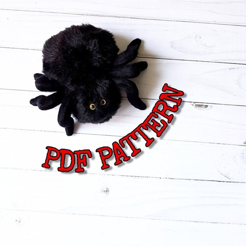 Halloween Plush Spider Pattern PDF Tutorial Stuffed Animals - Etsy