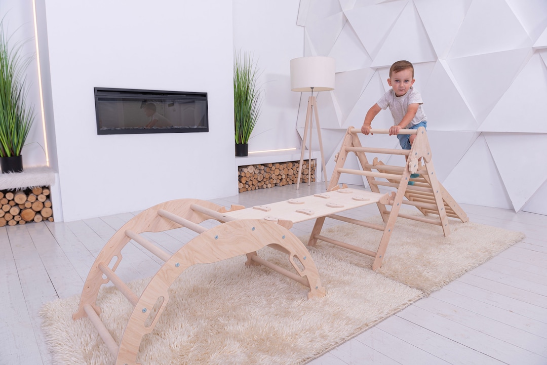 Montessori Climber Triangle, Climbing Set, Toddler Climbing , Climbing ...