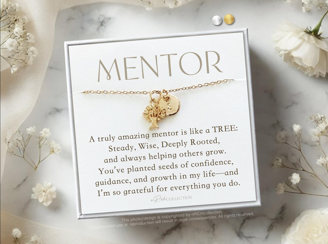 Personalized Mentor Gift Coach Appreciation Gift for Female Tree ...