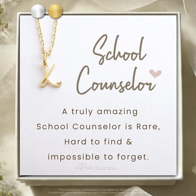 Counselor Appreciation Gold - Etsy