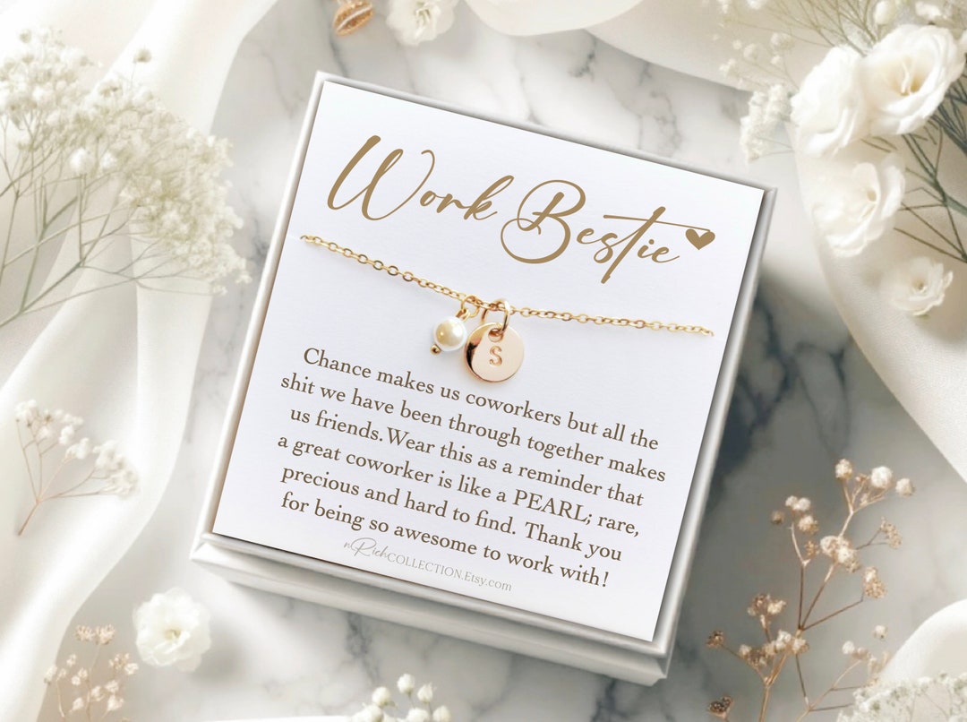 Work Bestie Necklace Gift for Coworker Gift Work Best Friend Coworker ...