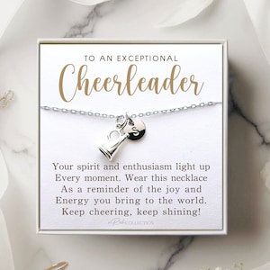 Personalized Cheerleading Gifts, Megaphone Necklace, Cheer Gifts ...