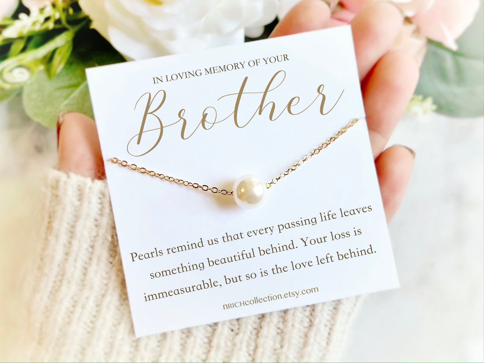 Brother Memorial Gift Loss of Brother Gift Brother Sympathy | Etsy