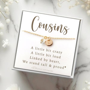 Cousin Necklace Gift Pearl Necklace Custom Name Necklace Funny Cousin ...